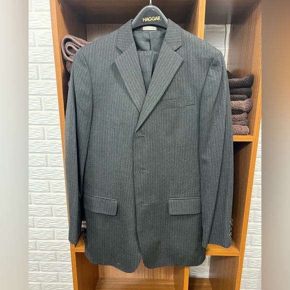 Merona | Suits & Blazers | Merona Grey Pinstripe Complete Suit | Poshmark